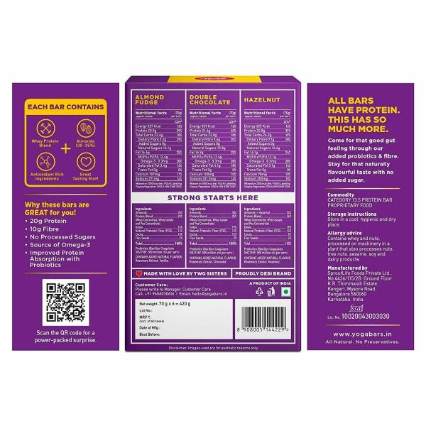Yogabar Protein Bars Variety Box Pack of 2 - JioMart
