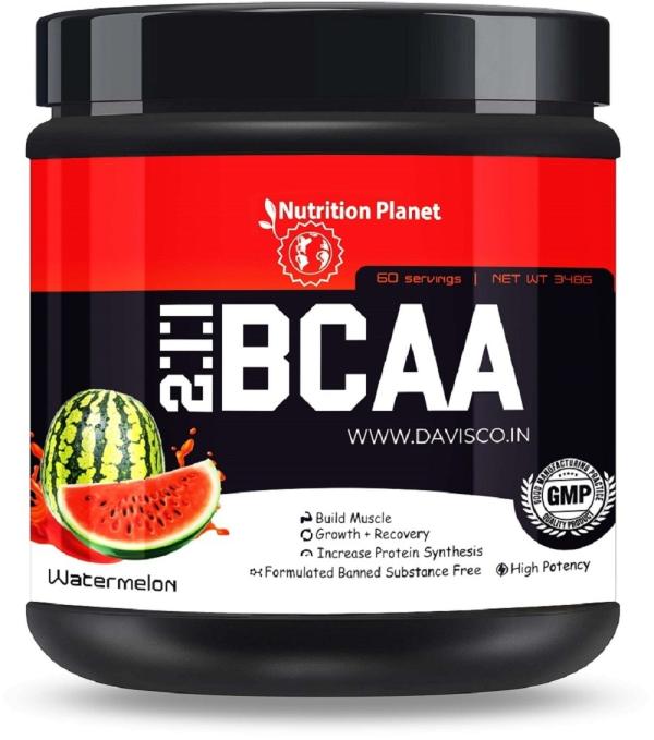 Nutrition Planet BCAA for Pre/Post Workout Recovery (Watermelon - 348g ...