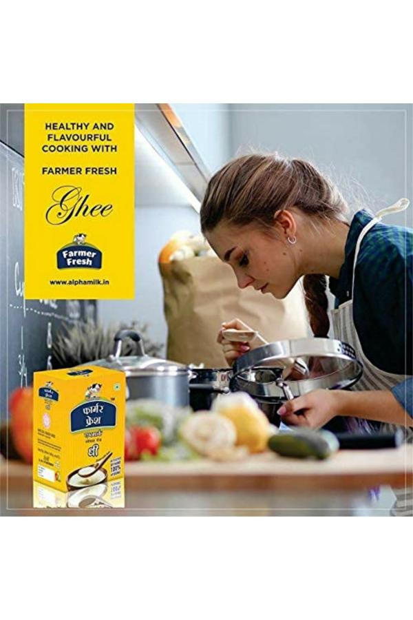Farmer Fresh Pure and Premium Tetra Pack Ghee 2L - JioMart