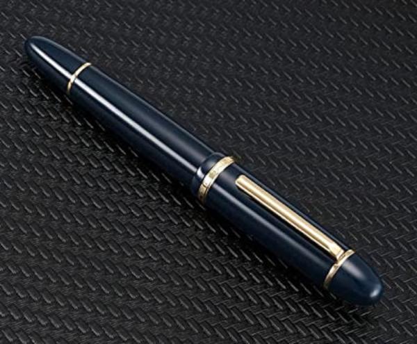 GOLD LEAF Jinhao X159 Extra Fine Nib Fountain Pen,Navy Blue with Golden Clip Acrylic - JioMart