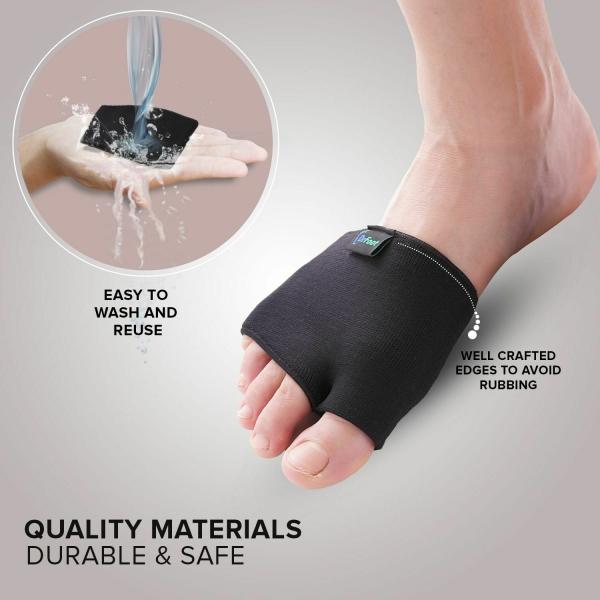Dr Foot Forefoot Gel Sleeves Cushion Pads With Ball Of Foot Pain Relief ...