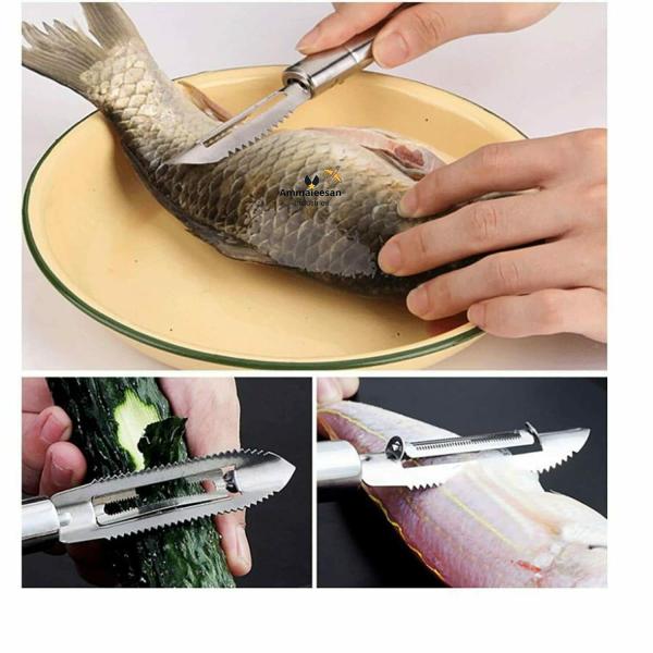 Peeler for Vegetables Stainless Steel Fish Scale Planer Potato Cutter ...