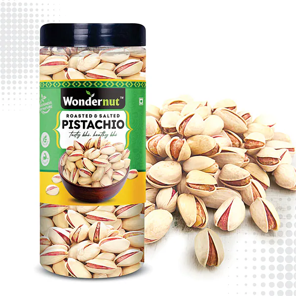 Wondernut Natural Roasted Cashews Pistachios Roasted Almonds 750gm (250gm Pack of 3) - JioMart