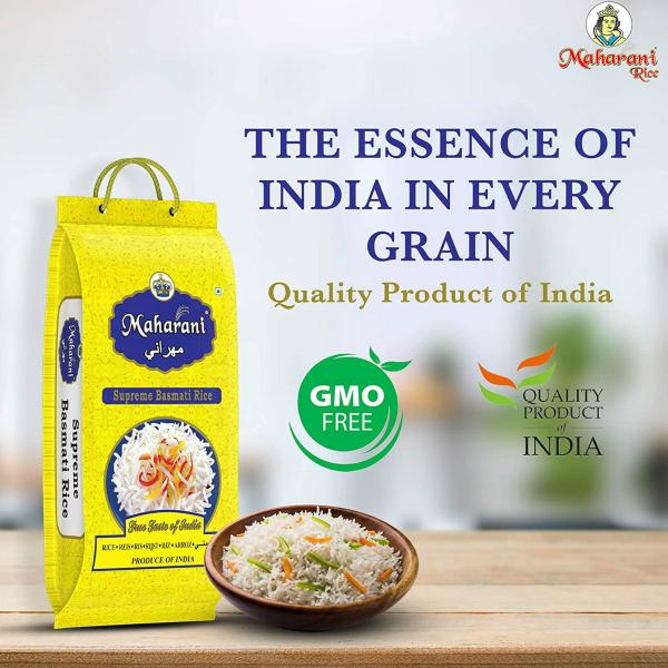 Maharani Naturally Aged Grain Supreme Basmati Rice 5 Kg - JioMart