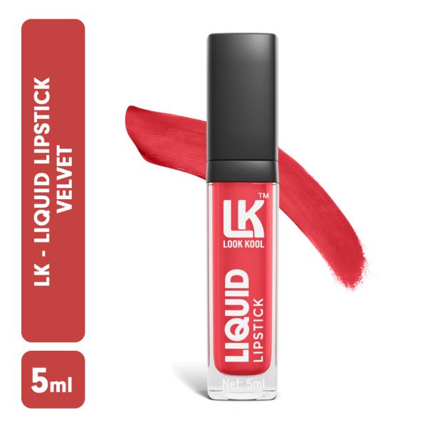 LK LOOK KOOL Velvet Red Liquid Lipstick - JioMart