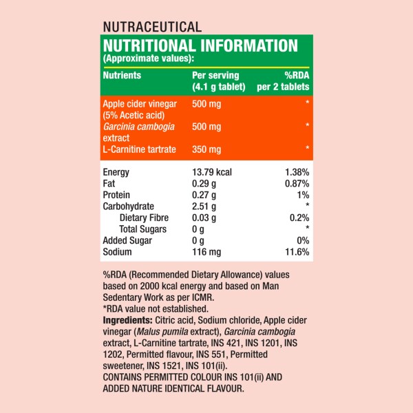 Fast&Up ACV + Carnitine | 500mg ACV | 350mg L-Carnitine | 500mg ...