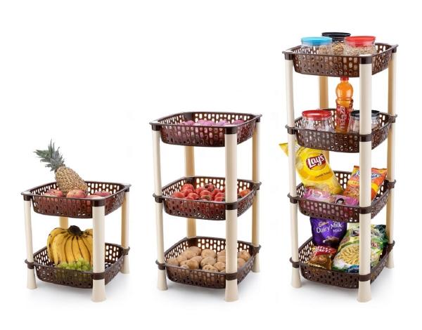 Biltoxi Multipurpose Kitchen Storage Basket, Vegetable Racks and Office ...