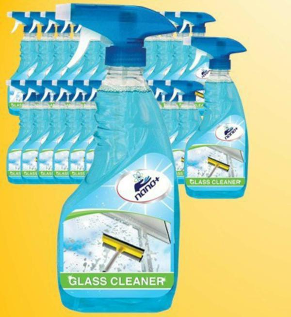 Nano Plus Glass Cleaner - 500 ml (Pack Of 24) l Home & kitchen Clearner ...