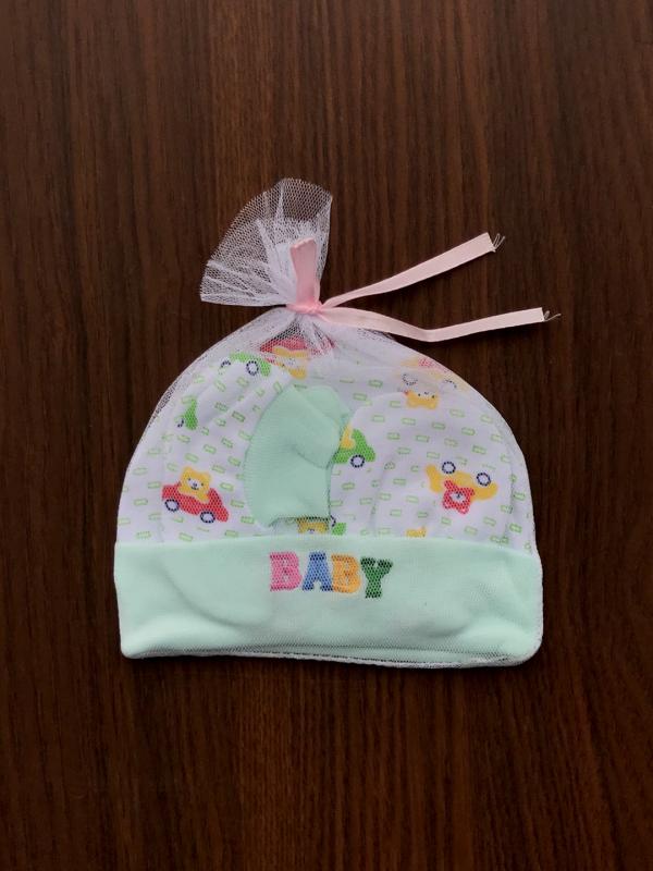 Moms Home Newborn Baby Cap Mitten Bootie Set Gentle to Baby Delicate ...