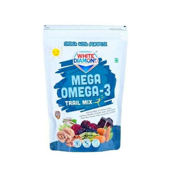 White Diamond Mega Omega-3 International Trail Mix | Protein Smart ...