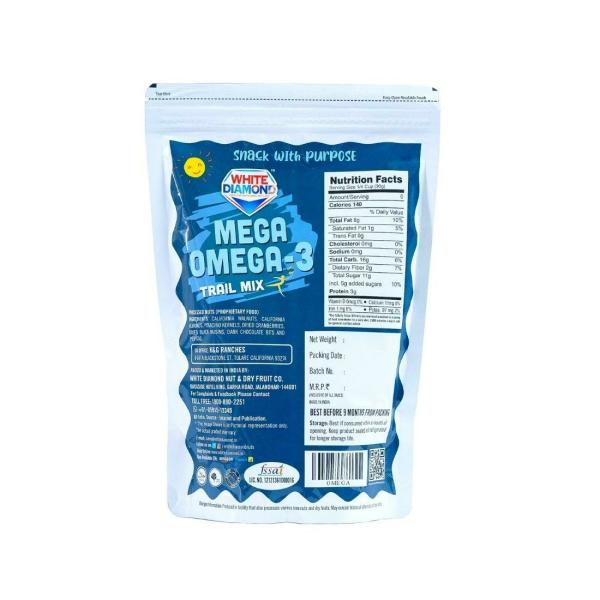 White Diamond Mega Omega-3 International Trail Mix | Protein Smart ...