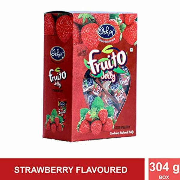 Oshon Jelly Natural Fruit Flavor Strawberry Guava Mango And Lychee 400 ...