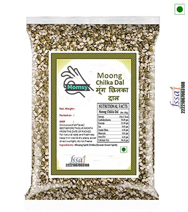 Momsy Premium Unpolished Moong Dal Chilka Split| Pulses (950gm) - JioMart