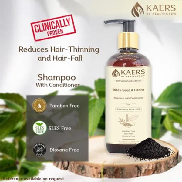 Kaers Kalonji Herbal Shampoo | Black Seed and Henna | Shampoo With ...