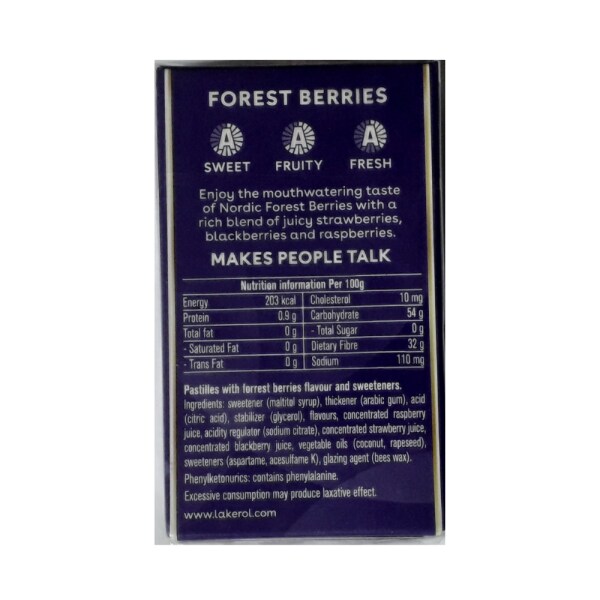 Lakerol Sugar Free Mint Pastille, Mouth Freshener, Refreshing & Fruity ...