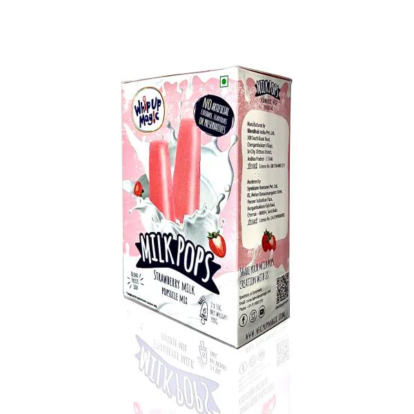 Whip Up Magic Milk pops DIY Strawberry Milk Popsicle Mix - 100g [Made ...