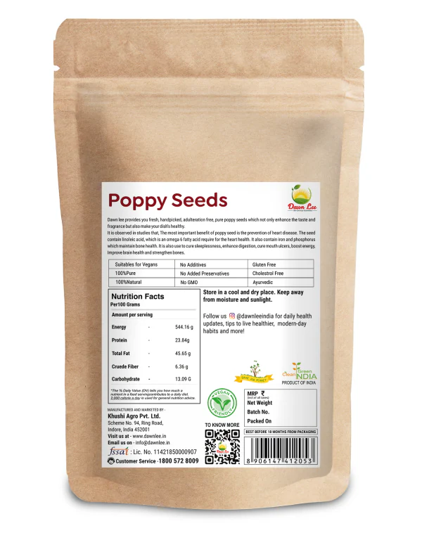 Dawn Lee Poppy Seeds 100 Grams Posta | Khus Khus | Indian Posto Dana ...