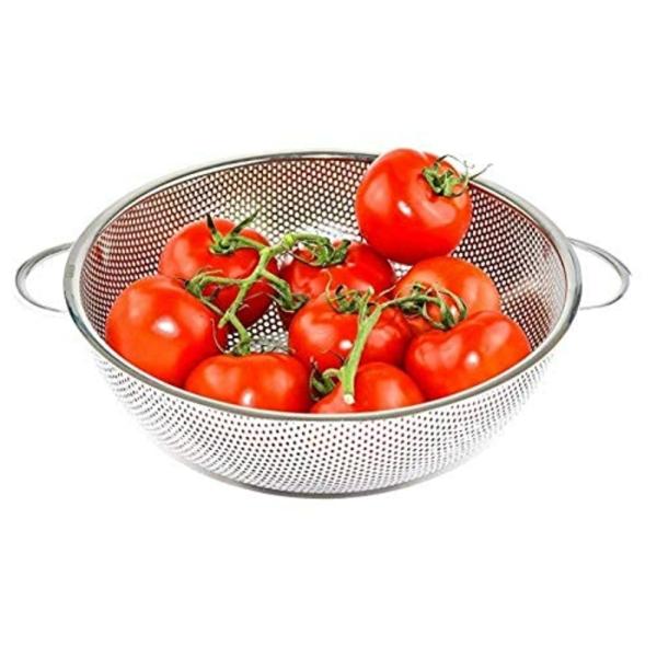 UTTARZONE Multipurpose Stainless Steel Colander Strainer Drainer with ...