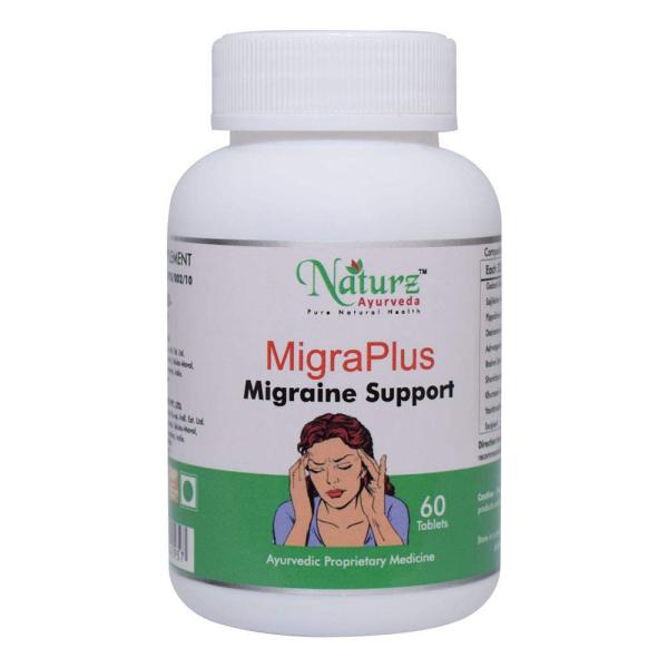 Naturz Ayurveda Migra Plus for Migraine Support - 60 Tablets - JioMart