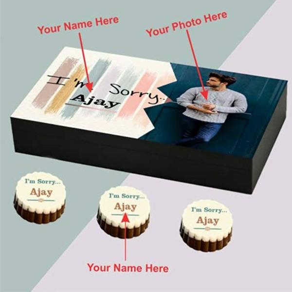 Ayatis Choco Customized Apology Chocolate Gift Box Date Almond 12 ...