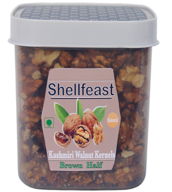 Shellfeast Walnut Kernels Brown Half In Food Grade Jar 1 Kg (500x2), Akhrot Giri Magaz, Dry ...