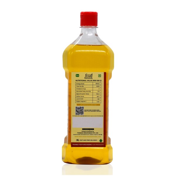 Thanjai Natural 2Ltr Groundnut Oil Wooden Cold Pressed Unrefined 100% ...