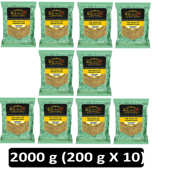 BLK Foods 2Kg Masala Powder - Coriander | Dhaniya Spice powder | Natural Dhania Masala (200g x ...