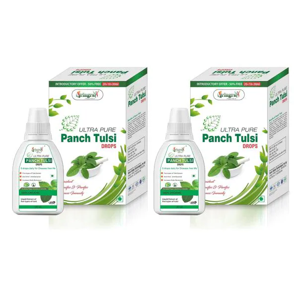 Vringra Panch Tulsi Ras - Tulsi Liquid - Tulsi Drops - Immunity Booster ...