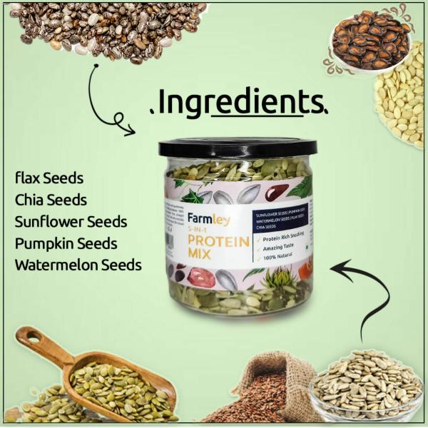 Farmley 5-in-1 Protein Rich Seed Mix Snack Jar 200 g - JioMart