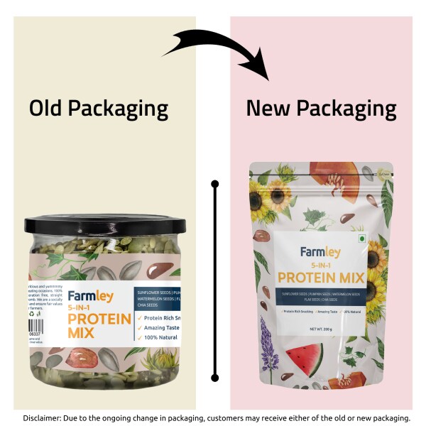 Farmley 5-In-1 Seed Mix - 200g Chia seeds ,Pumpkin seeds, Flax Seed ...