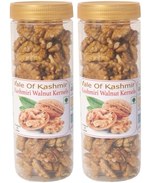 Vale Of Kashmir Walnut Kernels In Jar 400 Grams(200X2), Akhrot Magaz Giri, Walnuts Without Shell ...