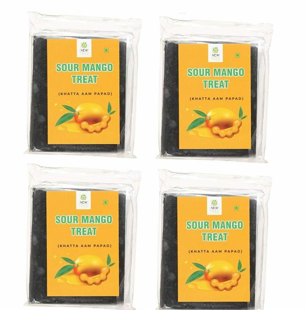 New Tree Khatta Aam Papad Pack Of 4 (combined weight 480g ) - JioMart