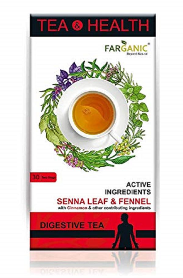 Farganic Digestive Green Tea, Tea & Health Series with Active ...