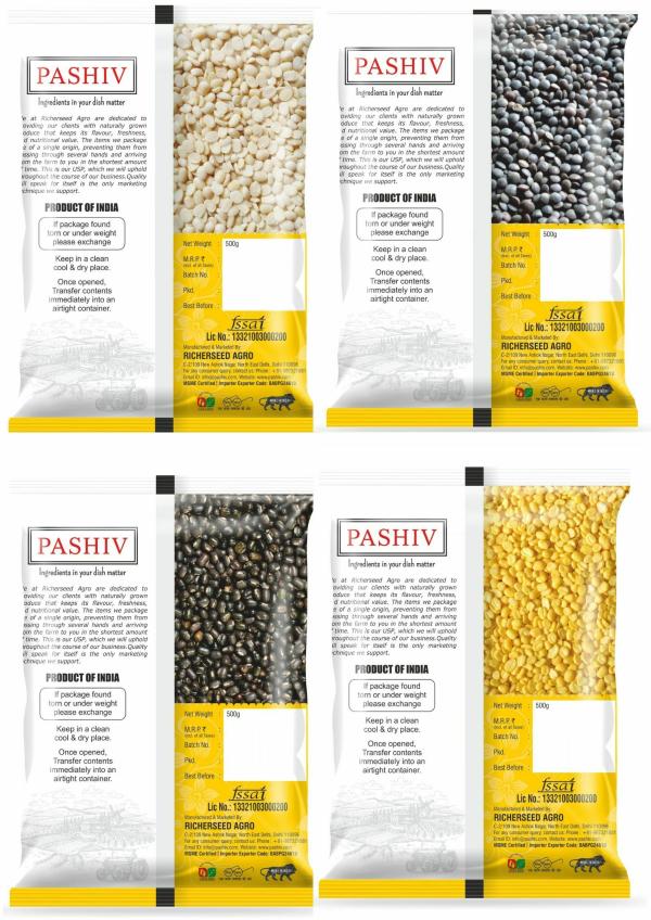 PASHIV (UNPOLISHED) PACK OF 4*500GMS |URAD DHULI , KALI MASOOR , URAD ...