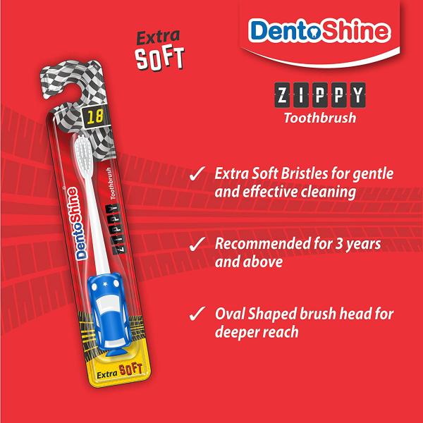 DentoShine Oral Care Combo Ages 3+ (ZIPPY Toothbrush for Kids ...
