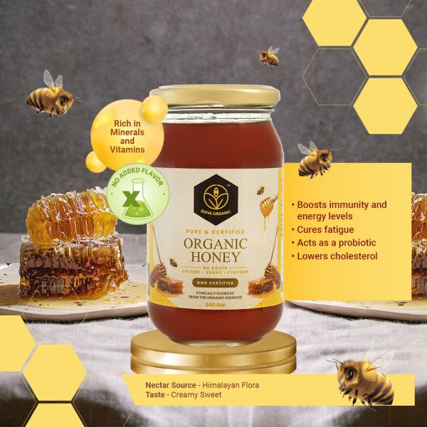 Shiva Organic Organic Certified Honey by NPOP - 100% Natural and Pure ...