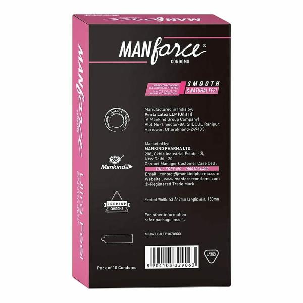 Manforce Ultra Feel Bubblegum Flavoured Condoms 10 Pieces Pack of 5 ...