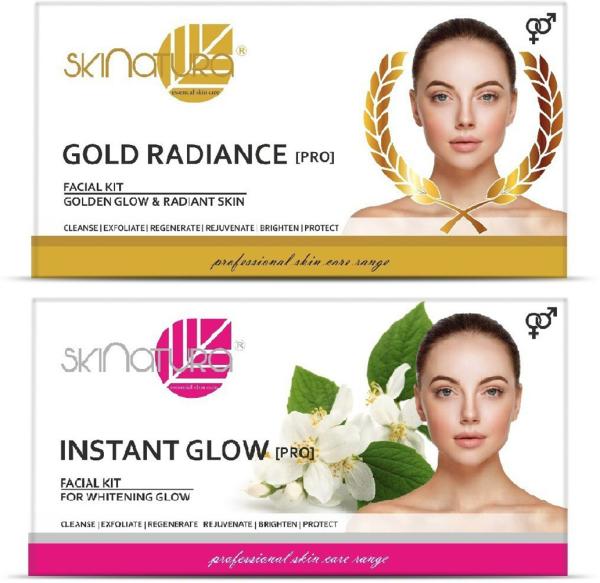 Skinatura Gold Radiance and Instant Glow Facial Kit (Pack of 2) - JioMart