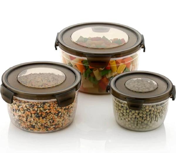 AK IMPEX Lock And Seal Air Tight Containers For Kitchen Storage And ...