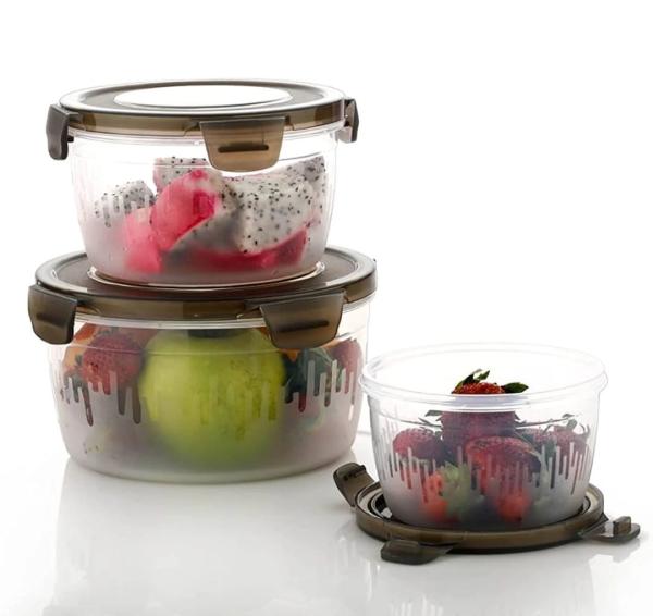 AK IMPEX Lock And Seal Air Tight Containers For Kitchen Storage And ...