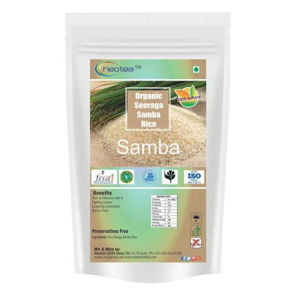Neotea Organic Traditional Seeraga Samba Jeera Samba Rice Zeeraga Samba ...