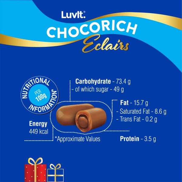 LuvIt Chocorich Classic Eclairs Chocolate | Birthday Party Pack | Pack ...