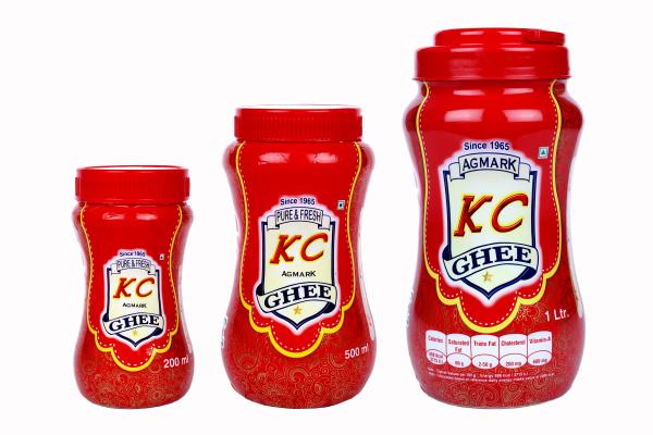 KC Cow Desi Ghee 500 ml Clarified Butter Danedar Ghee (Pack of 2 ...