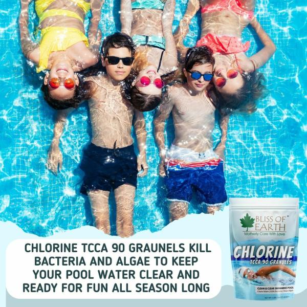 Bliss of Earth Japan Chlorine Powder for Pool Clean & Clear Swimming ...