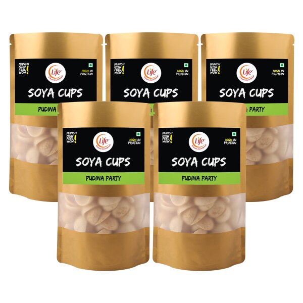 Life SOYA Cups Katori Healthy Fiber Gluten Free | Pudina Mint | Flavour ...