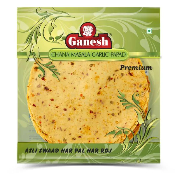 GANESH CHANA GARLIC PAPAD 250 GMS PACK OF 2 - JioMart