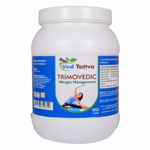 VED TATTVA TRIMOVEDIC 900 Tablets for Weight Management, Weight Loss ...