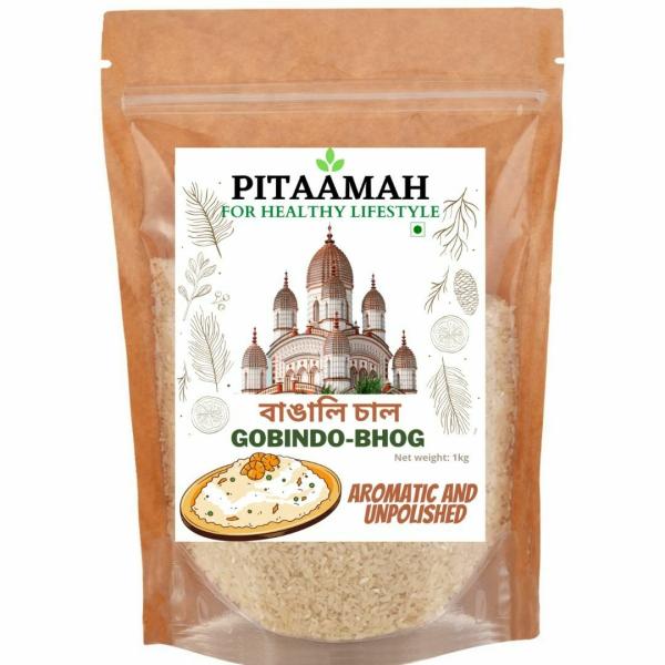 Pitaamah Gobindobhog Rice | 1kg | Aromatic rice | Unpolished rice - JioMart