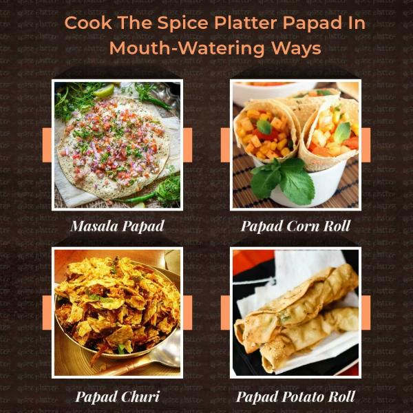 Spice Platter Saji Moong Punjabi Papad (Handmade Rajasthani Tej Masala ...