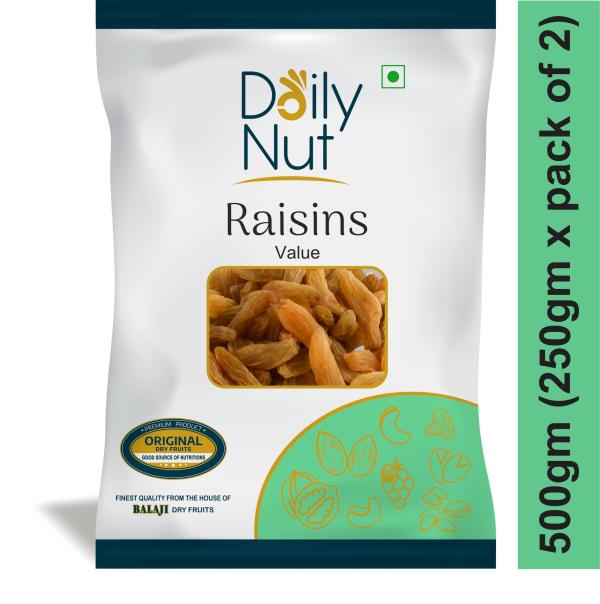 Daily Nut Raisin Value 500gm (250gm x pack of 2) - JioMart